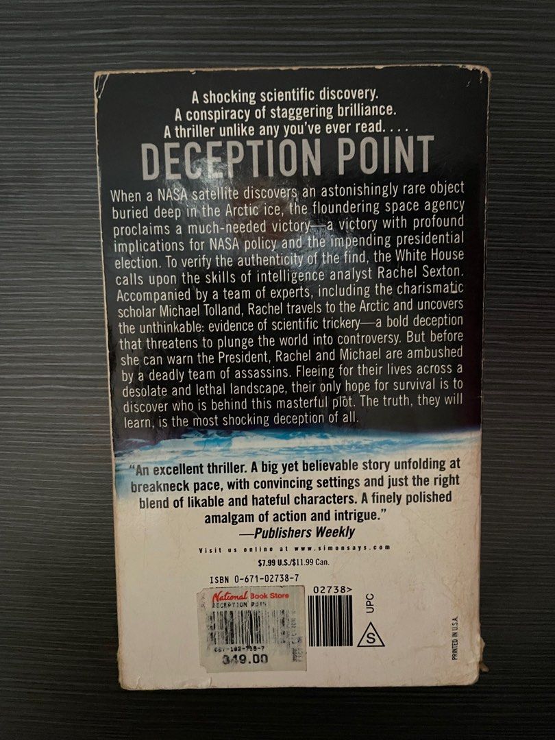 Deception Point by Dan Brown on Carousell