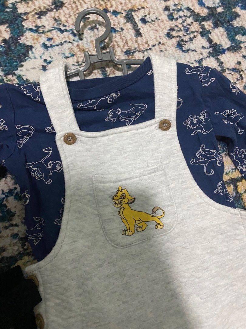 Disney Bambi Overall set with shirt, Babies & Kids, Babies & Kids ...