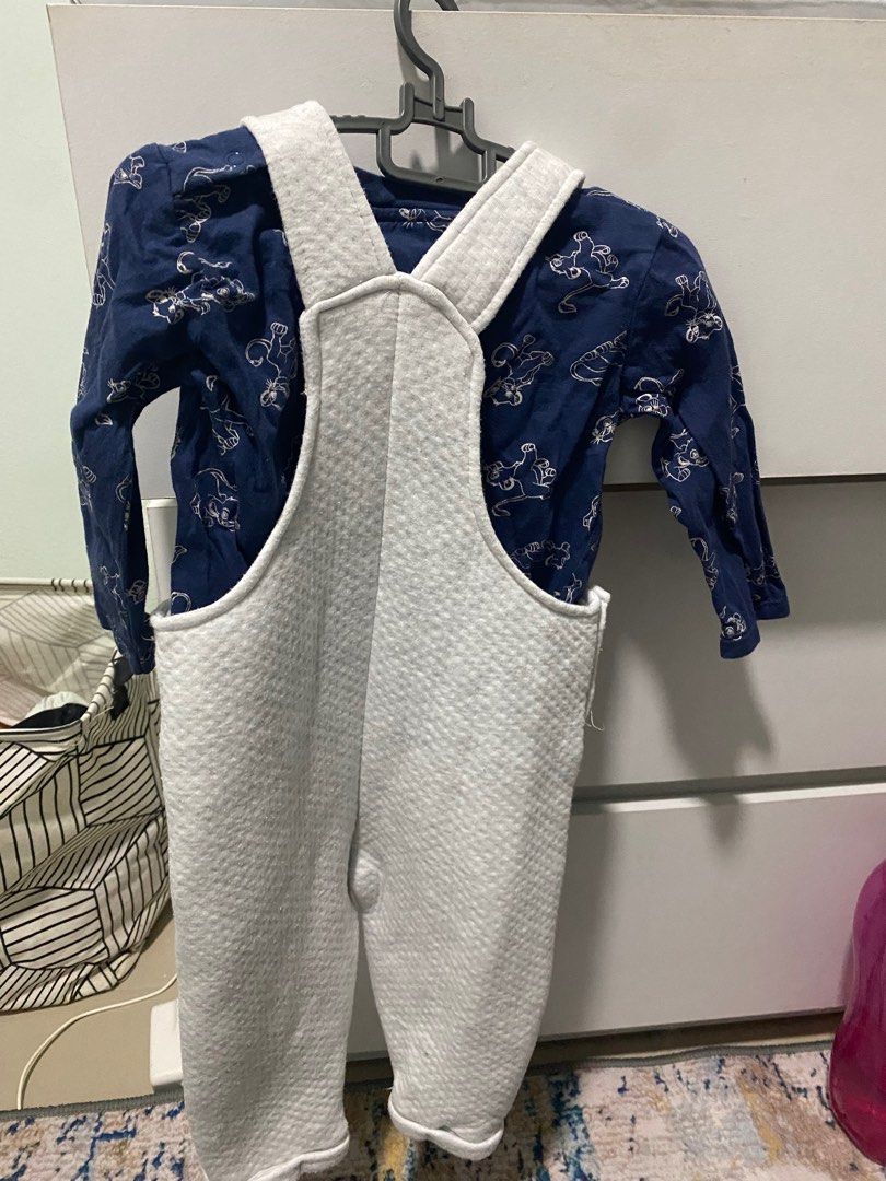 Disney Bambi Overall set with shirt, Babies & Kids, Babies & Kids ...