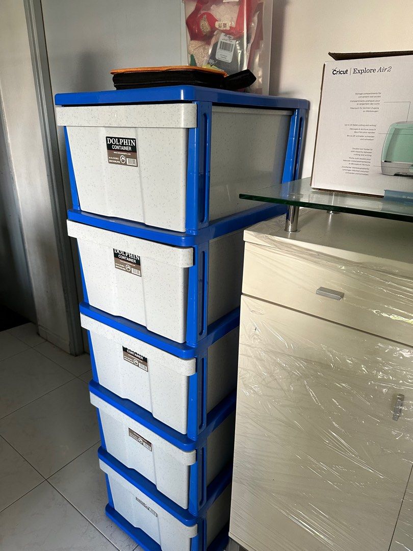 Dolphin Plastic Container / Drawer, Furniture & Home Living, Furniture ...