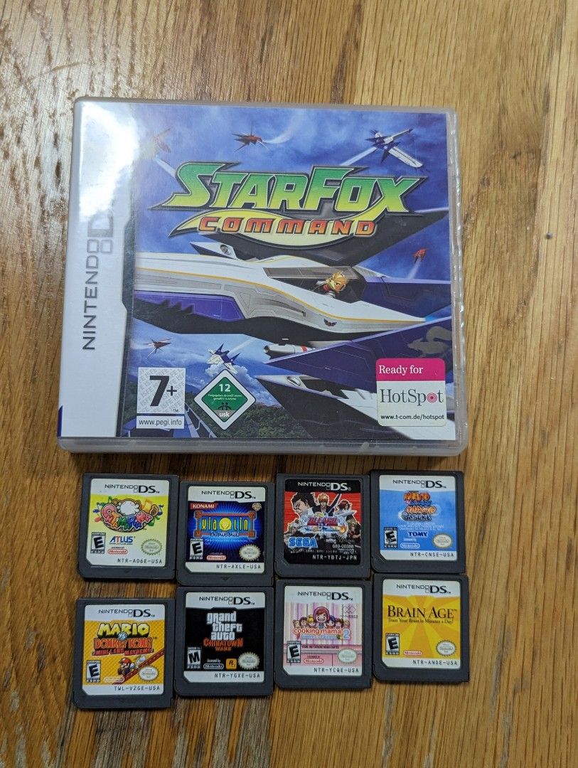 DS Nintendo games starfox command Naruto Sasuke brain age bleach third ...