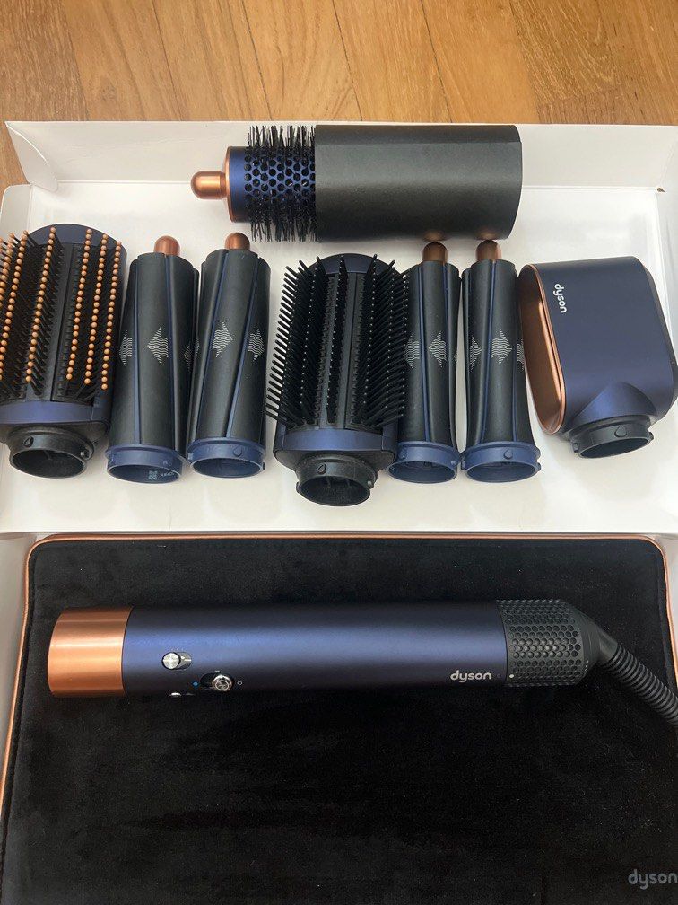 Dyson Airwrap Full Set Styler Dark Blue Bright Copper, Beauty ...