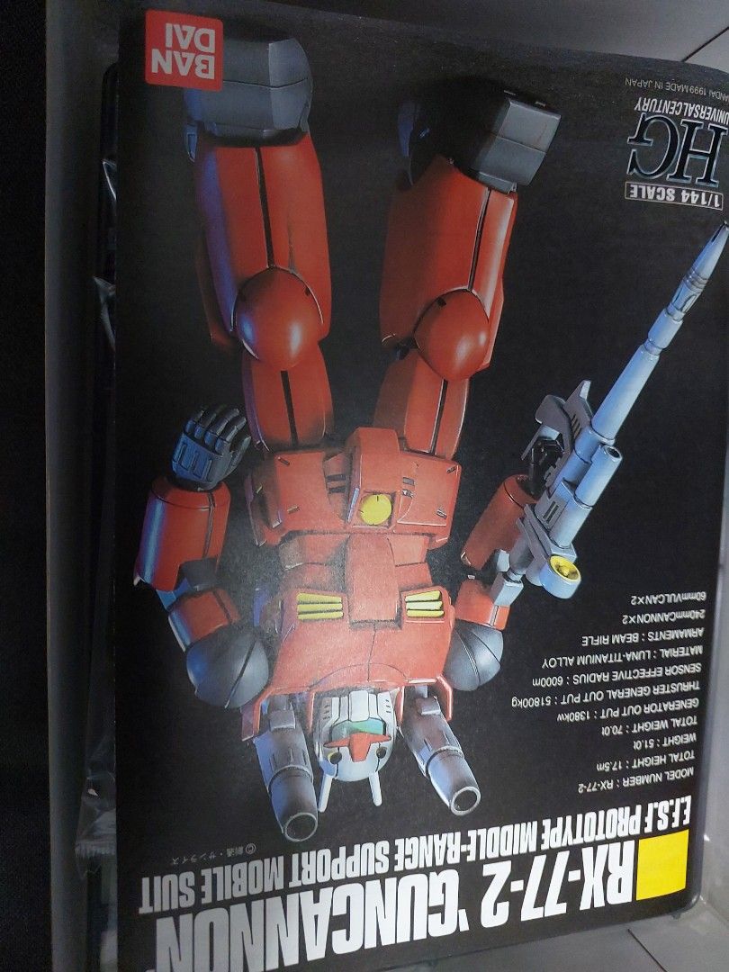 Ecopla Gundam RX-77-2 Guncannon EFSF Prototype Middle range Support ...
