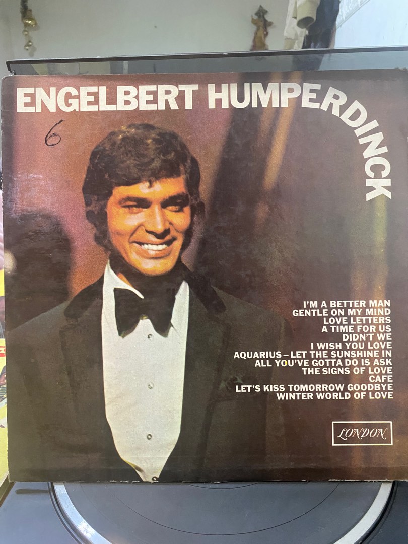 Engelbert Humperdinck Album Vinyl Record Plaka LP Vintage Album ...