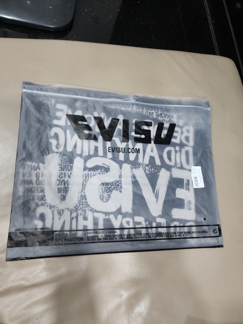 EVISU RECYCLE TOTE BAG / EVISU ZIP LOCK, Women's Fashion, Bags ...