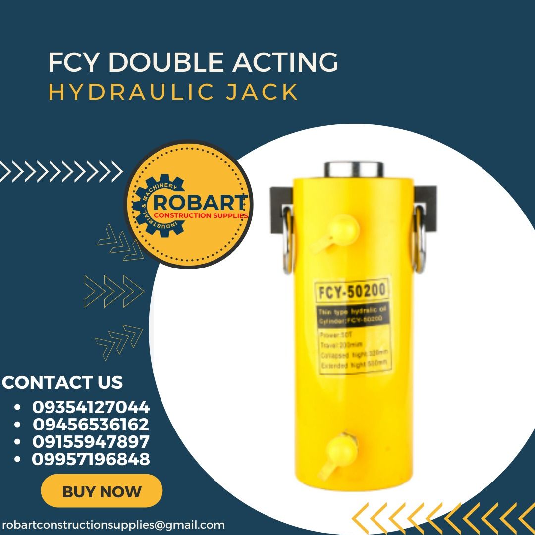 FCY DOUBLE ACTING HYDRAULIC JACK, Commercial & Industrial, Construction ...
