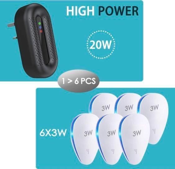 FITFORT Ultrasonic Pest Repeller - 20w High Power 3 in 1 with Frequency ...