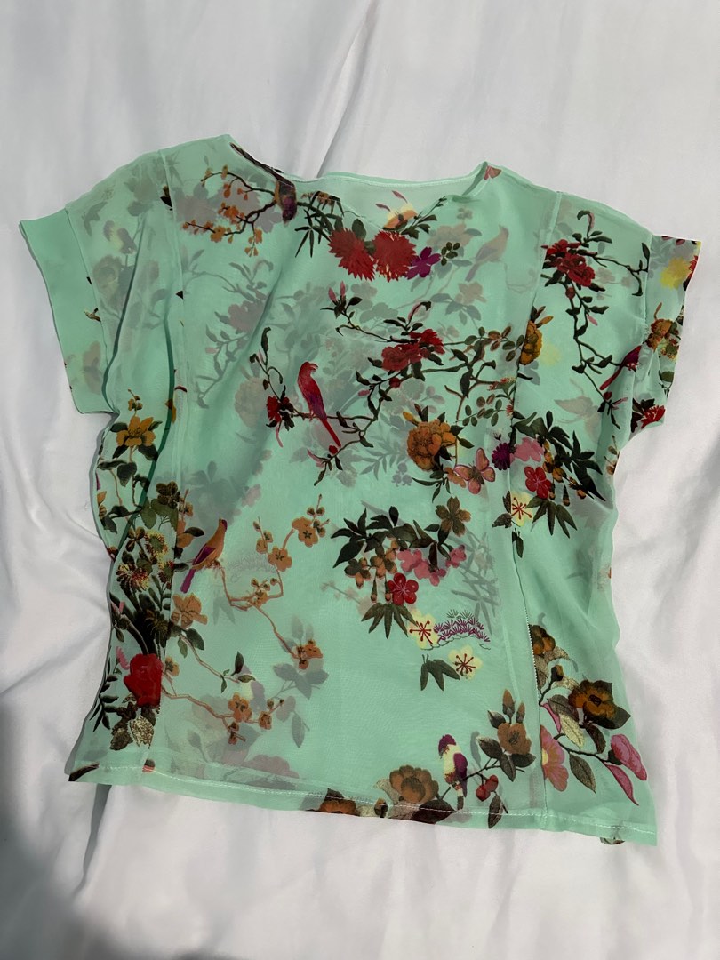 Floral See through ( Green) on Carousell
