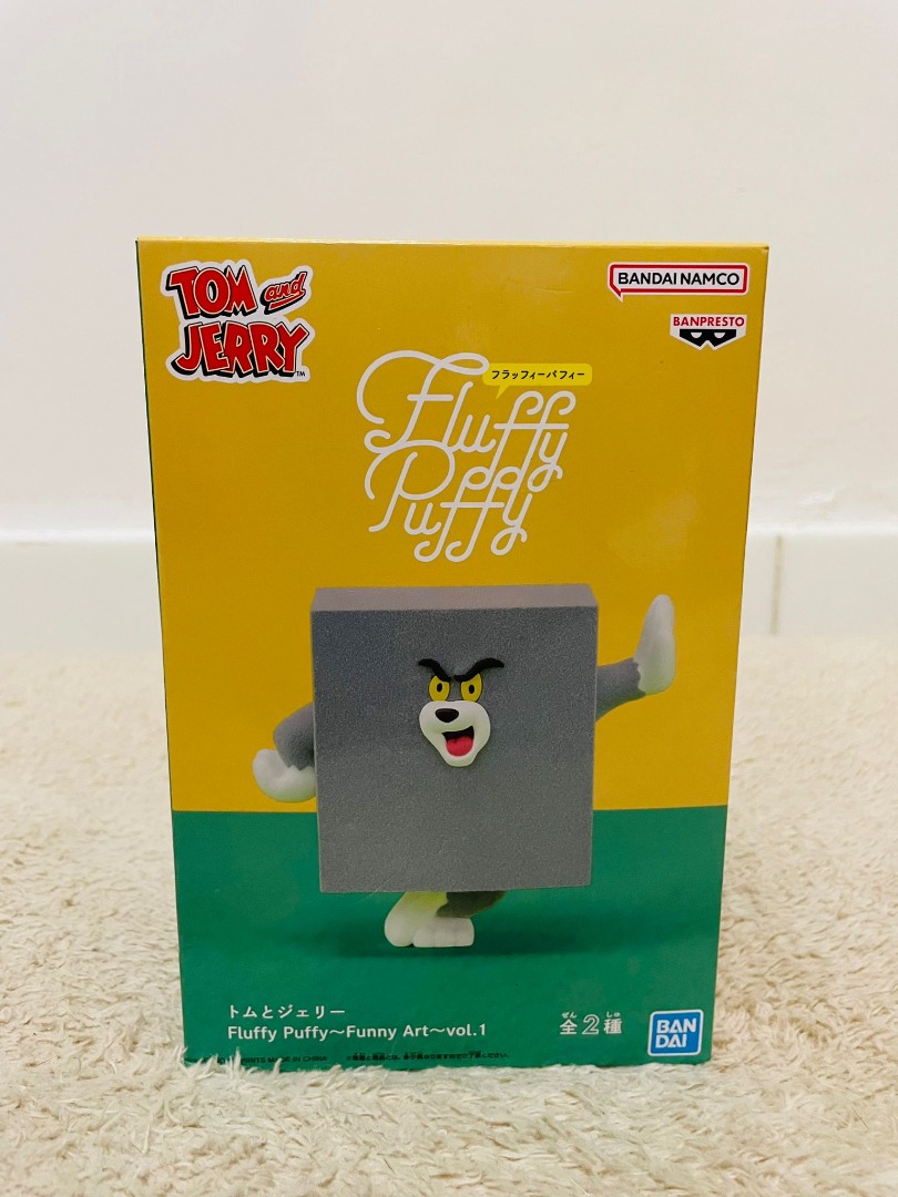 Fluffy Puffy TOM and JERRY Tom&Jerry Funny Art vol.1 Tom figure 公仔 標準盒 ...