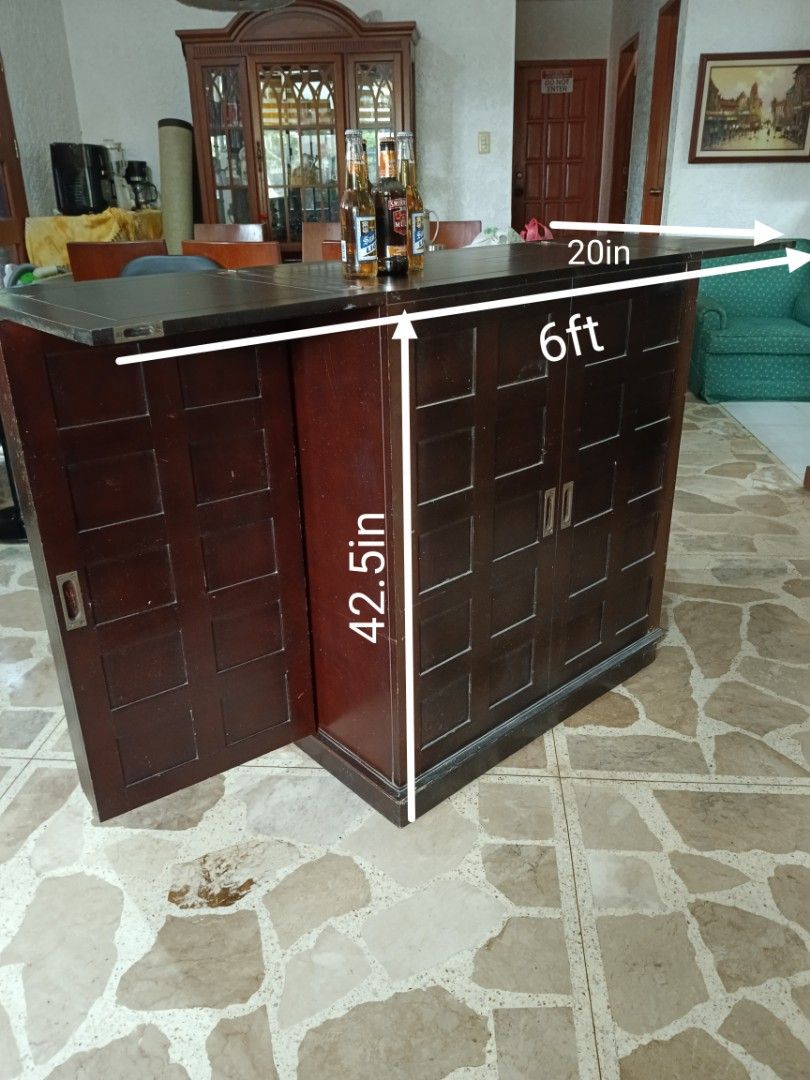 Foldable Bar Counter Table on Carousell