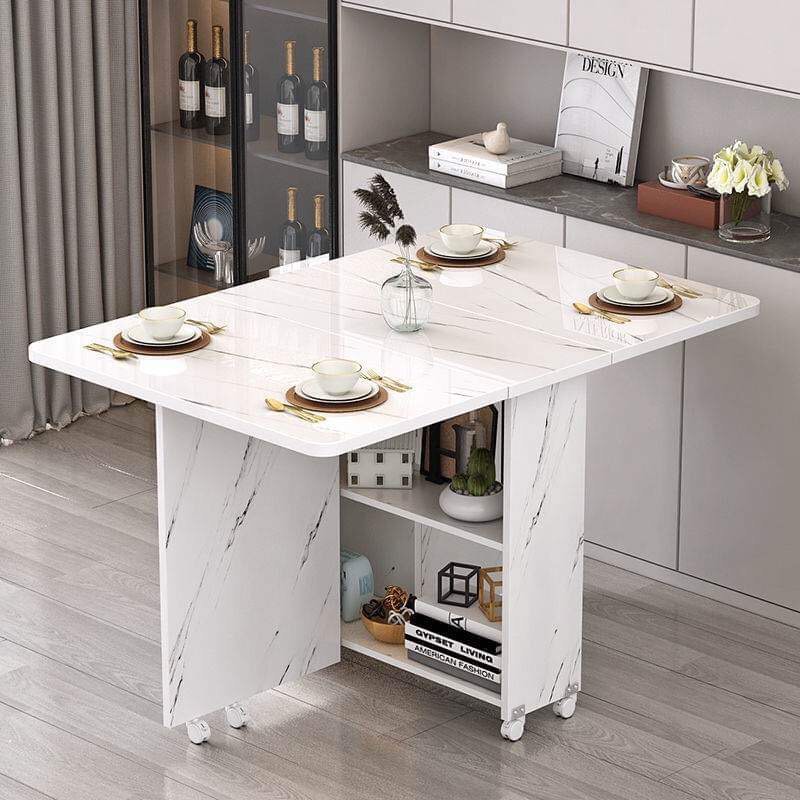 Foldable Marble Dining Table, Furniture & Home Living, Kitchenware ...