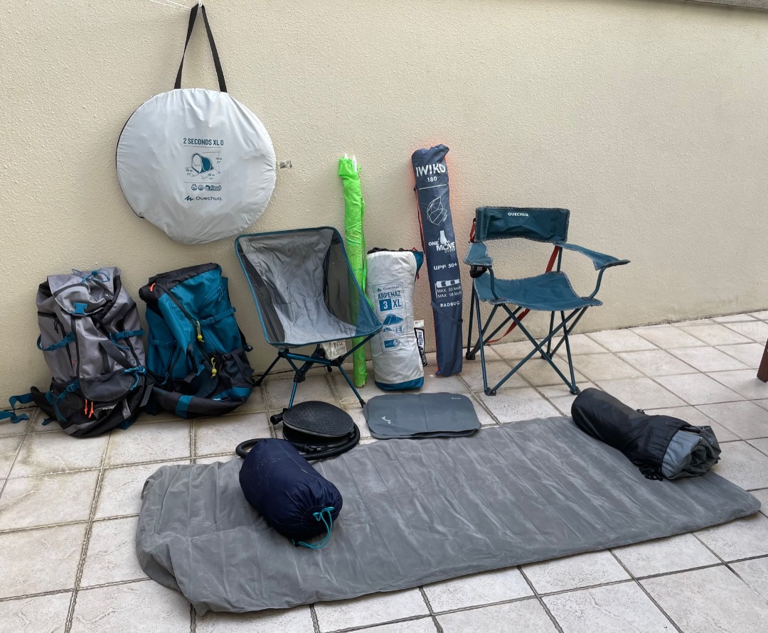 Full camping set - used only once, Sports Equipment, Hiking & Camping ...