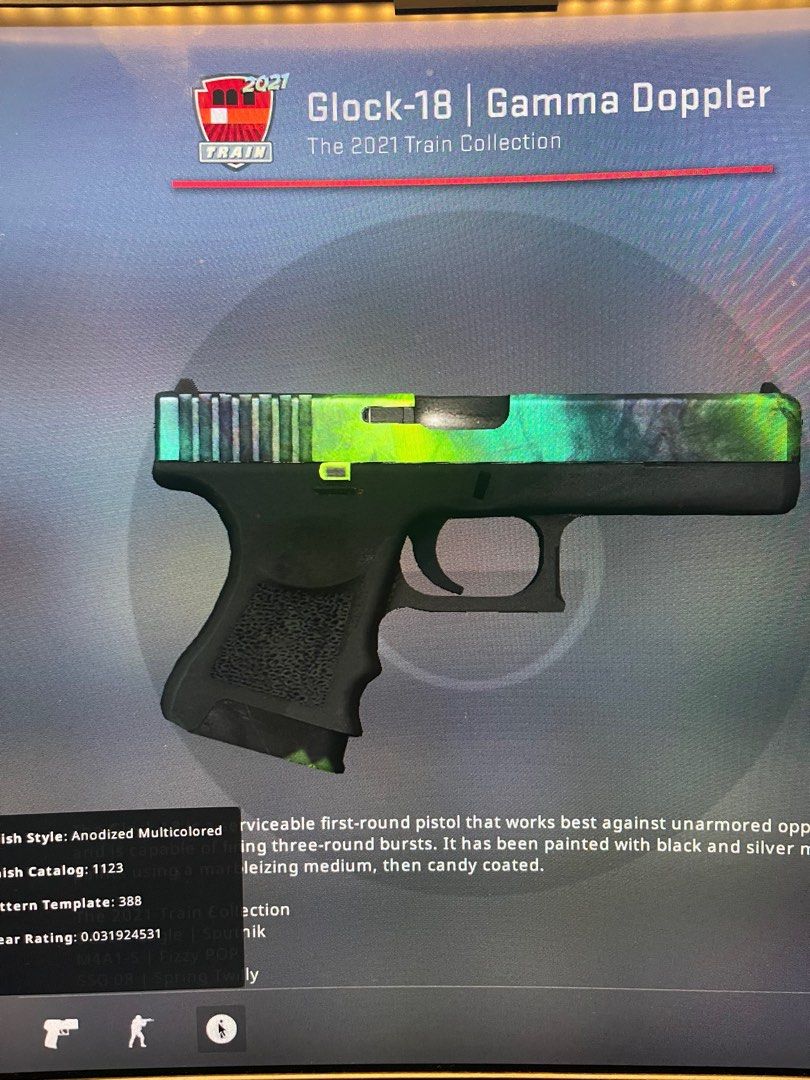 glock gamma phase 4 fn csgo, Video Gaming, Video Games, Others on Carousell