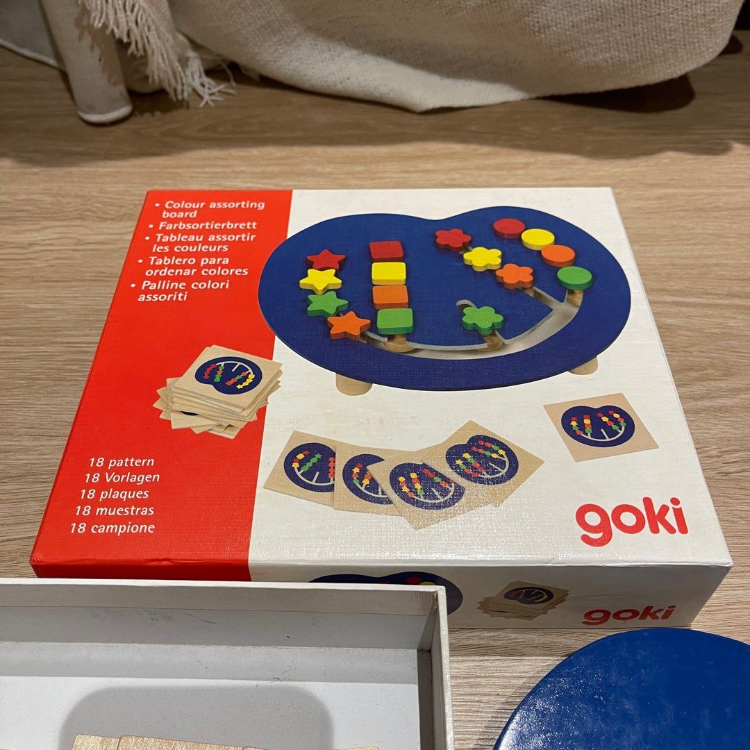 Goki Colour Assorting Board (wooden toys), Hobbies & Toys, Toys & Games ...