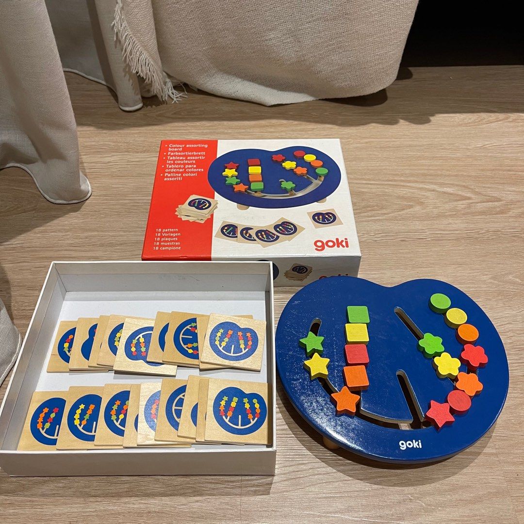 Goki Colour Assorting Board (wooden toys), Hobbies & Toys, Toys & Games ...