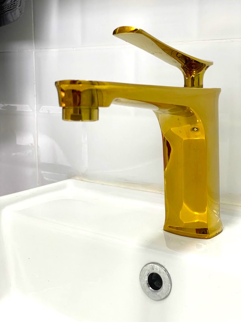 Gold Basin Tap, Furniture & Home Living, Bathroom & Kitchen Fixtures on ...