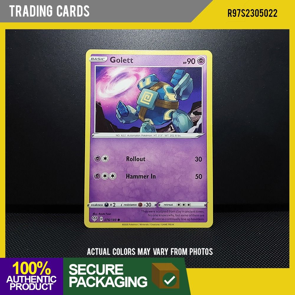 Golett (Pokemon Trading Card Game [TCG] Sword & Shield Darkness Ablaze ...