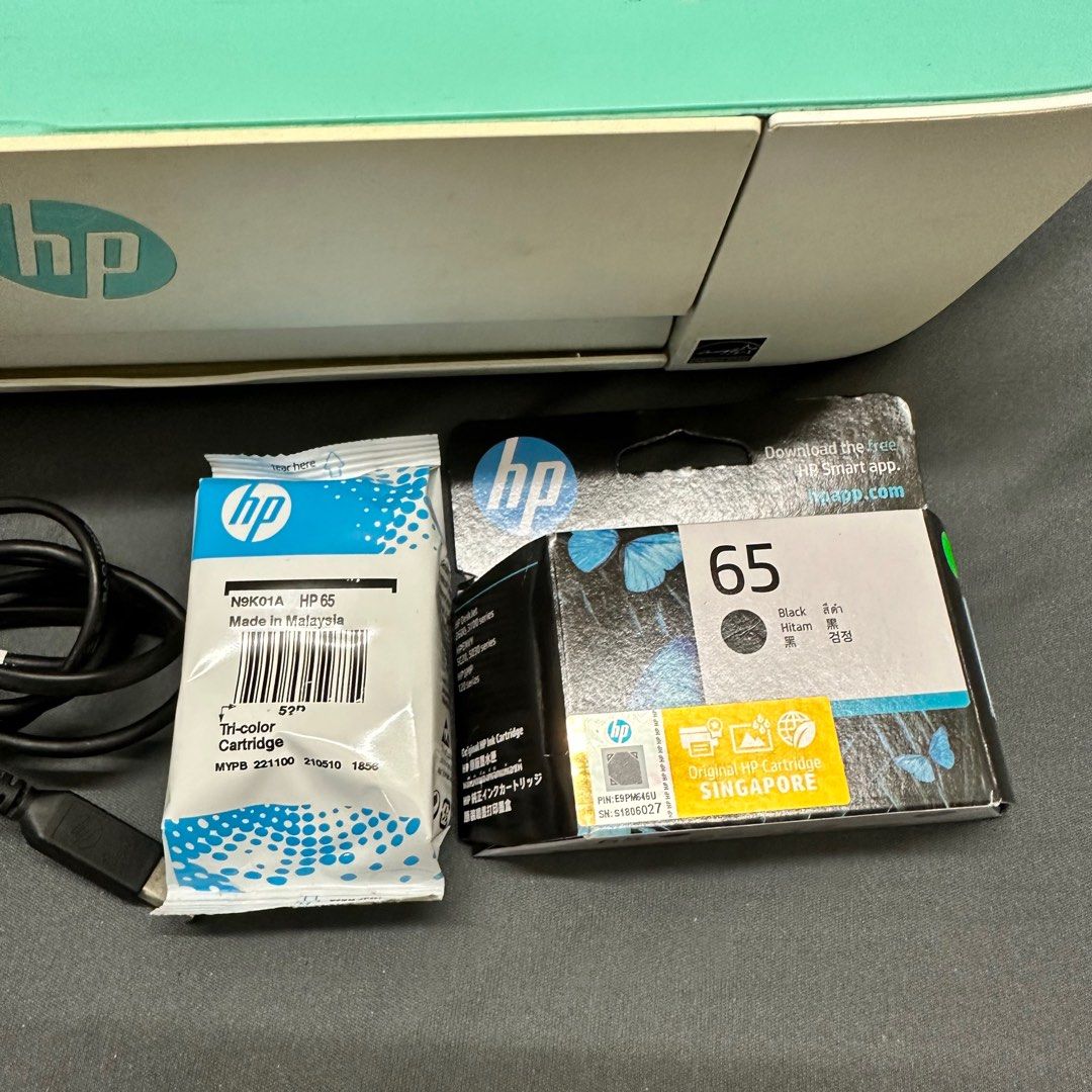 HP Deskjet 3721 printer with 2 ink color black, Computers & Tech ...