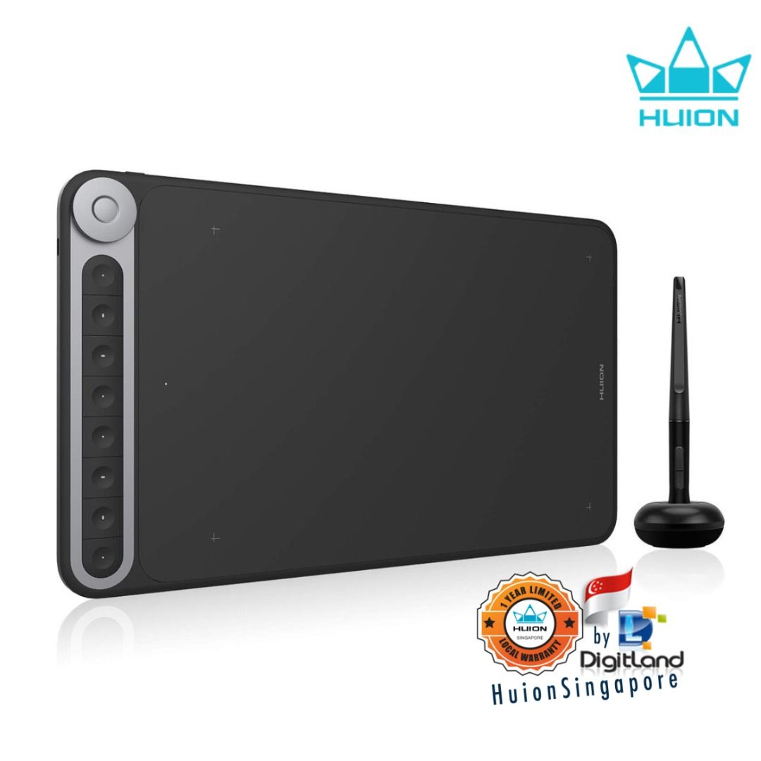 Huion Inspiroy Dial Q620M Drawing Pen Tablet Battery-Free Stylus ...