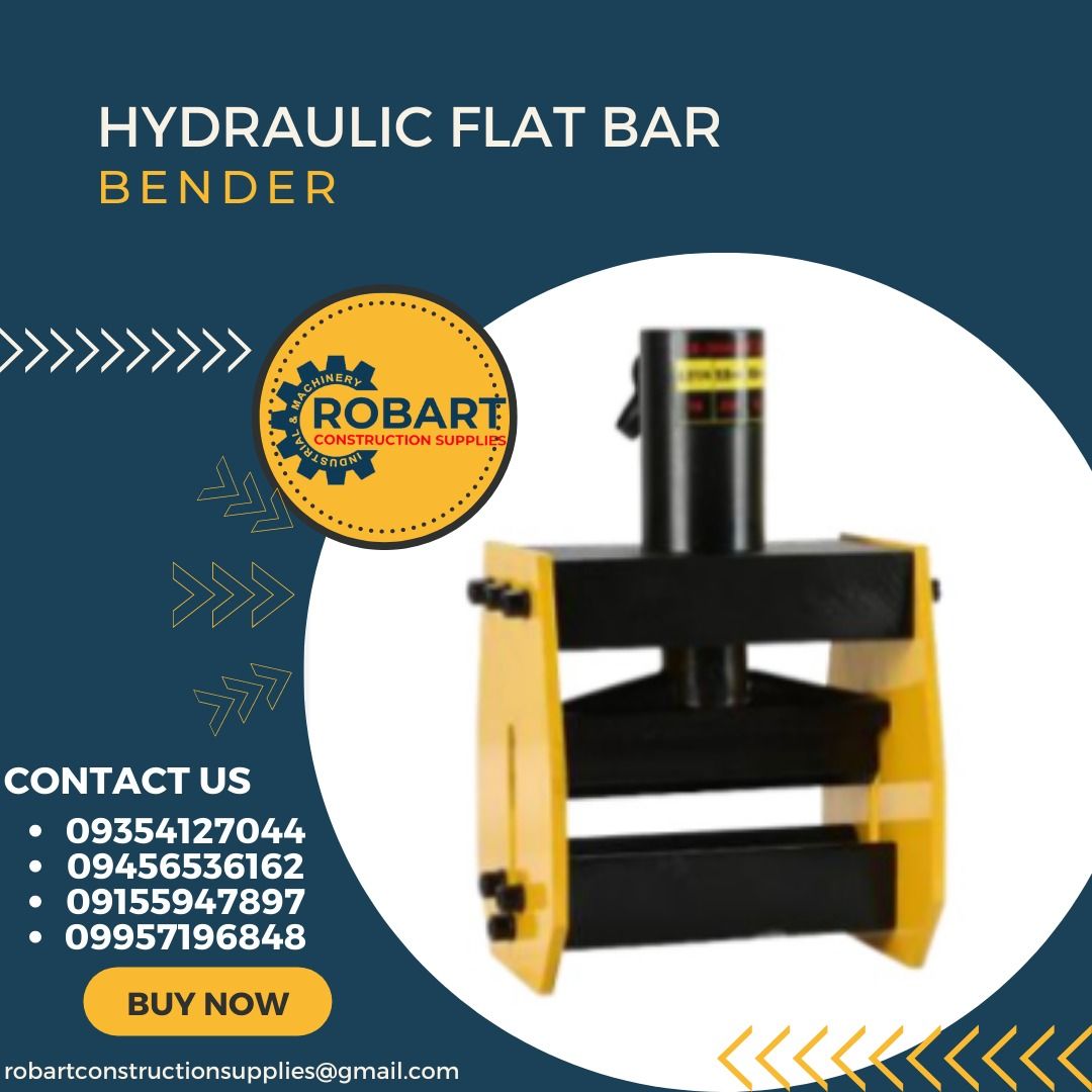 HYDRAULIC FLAT BAR BENDER, Commercial & Industrial, Construction Tools ...
