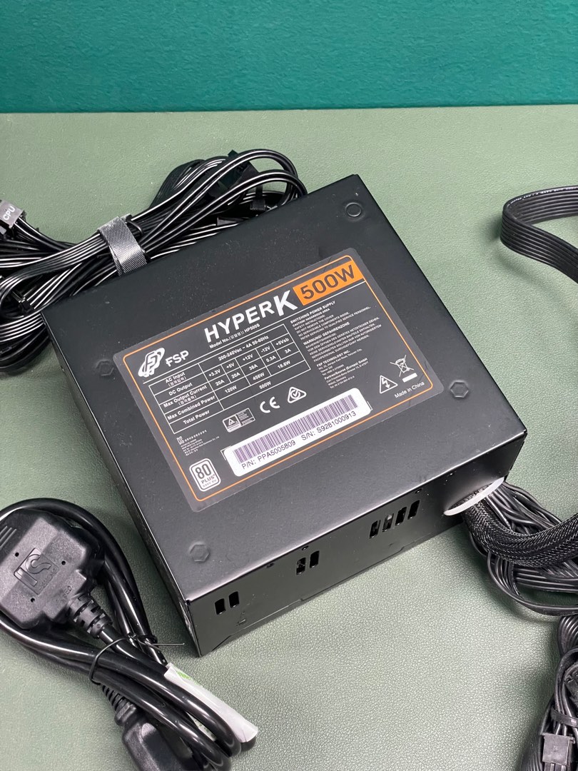 Hyper K 500w computer power supply CPU, Computers & Tech, Parts ...