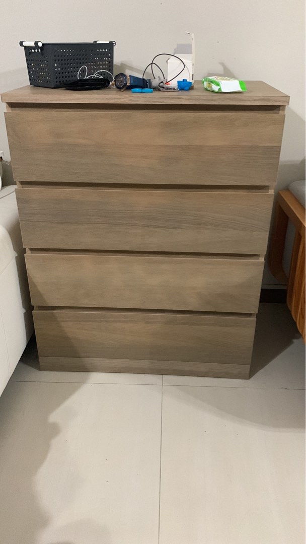 Ikea 4 chest drawer, Furniture & Home Living, Furniture, Shelves, Cabinets & Racks on Carousell