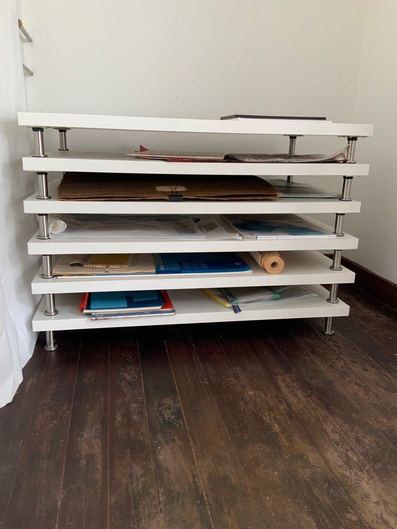 IKEA Linnmon stackable file storage solution, 6 low tables, Furniture ...
