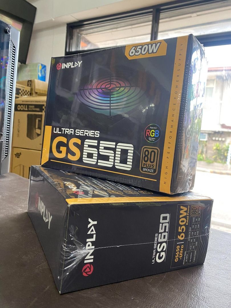 InPlay GS650-Ultra 650W 80+ Bronze RGB Power Supply on Carousell