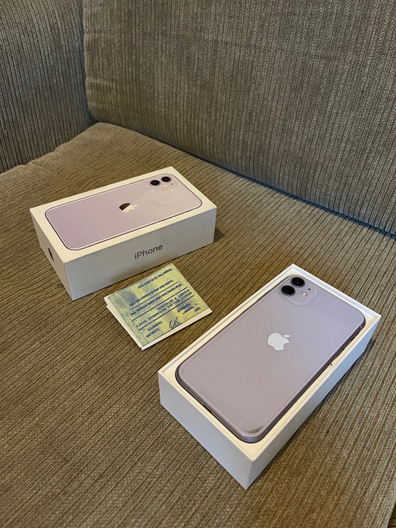 iphone 11 64gb ex ibox purple resmi, Telepon Seluler & Tablet, iPhone, iPhone 11 Series di Carousell