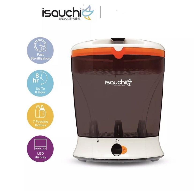 Isa Uchi Digital Steam Sterilizer Sterilizser baby bottles pump parts ...