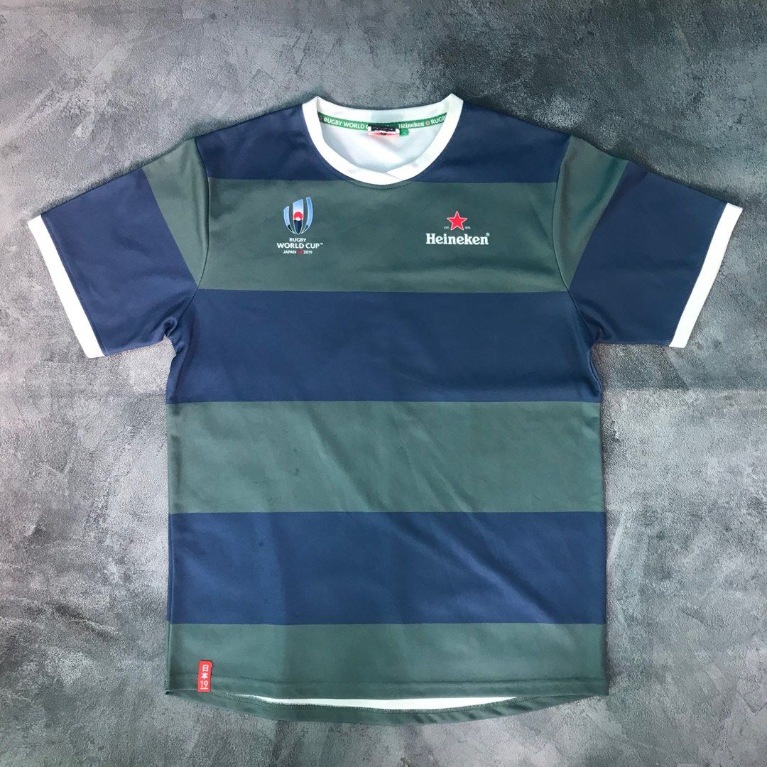 Jersey Rugby heineken official world cup japan, Fesyen Pria, Pakaian ...