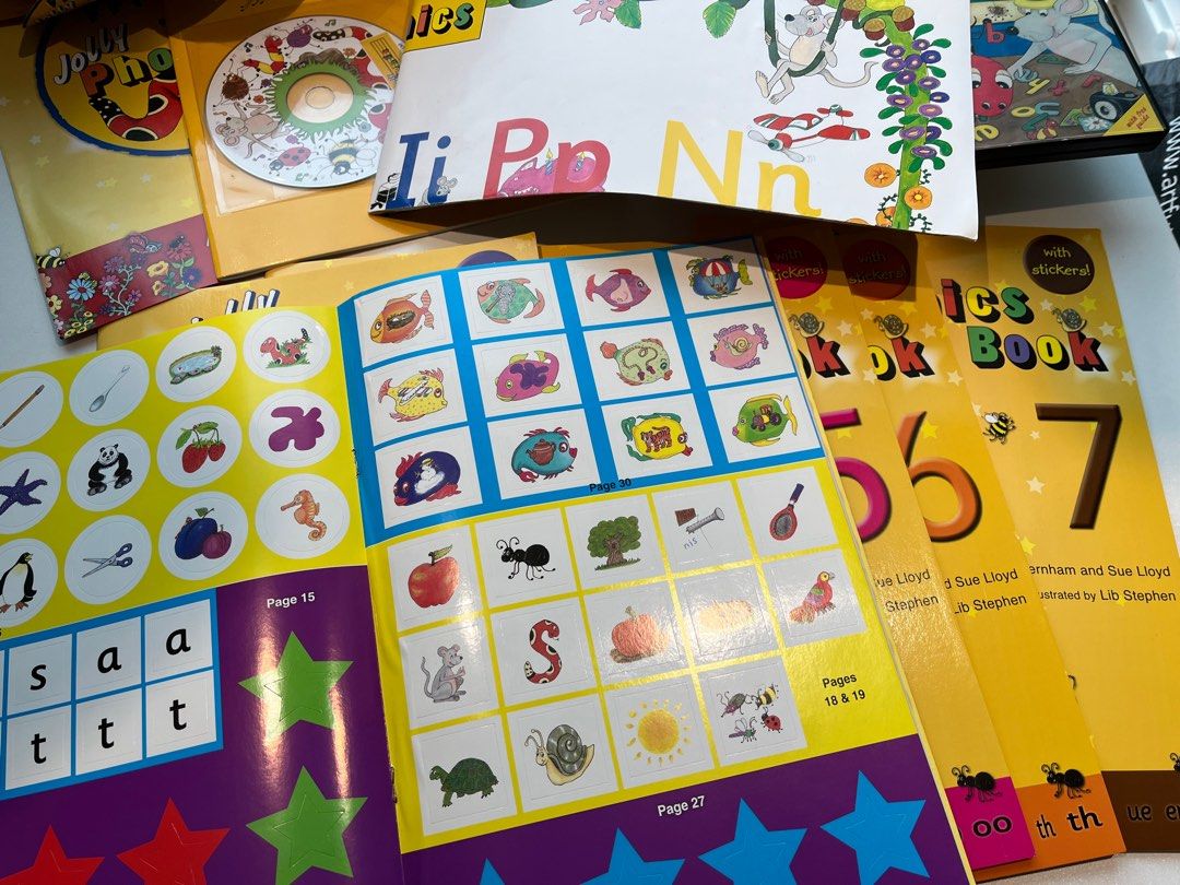 Jolly Phonics complete set, 興趣及遊戲, 書本 & 文具, 教科書 - Carousell