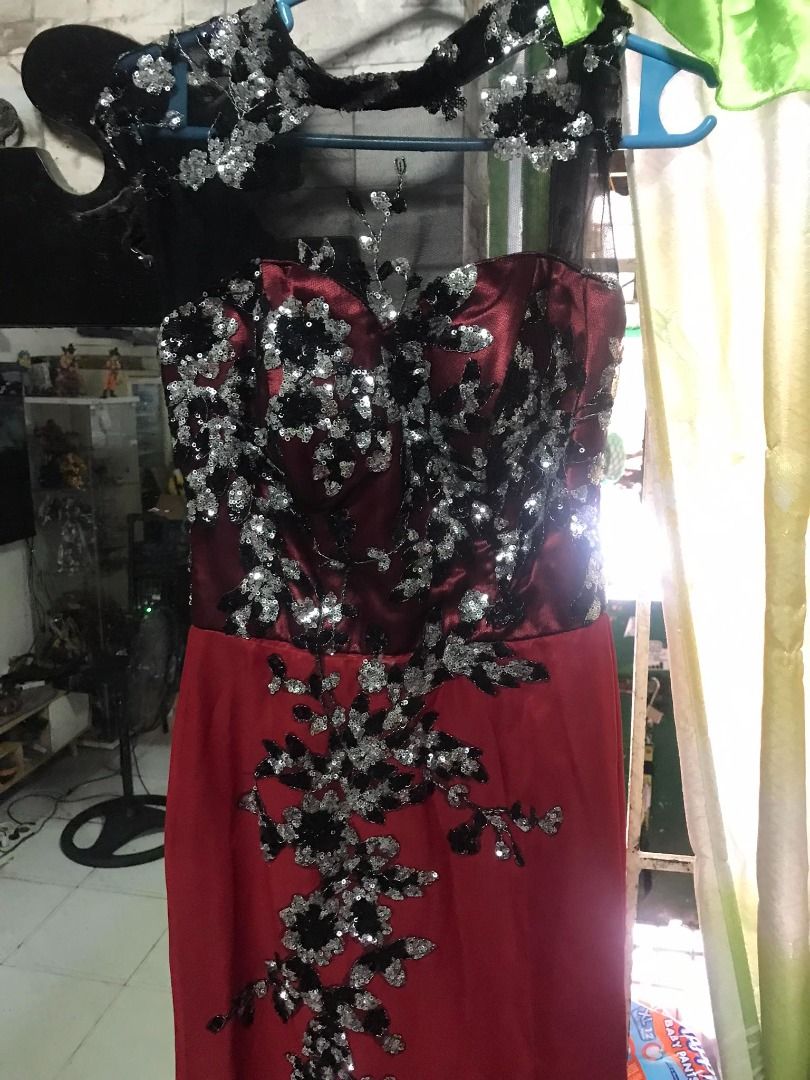 JS PROM Customized-tailored Long Dress with Slit, Women's Fashion ...