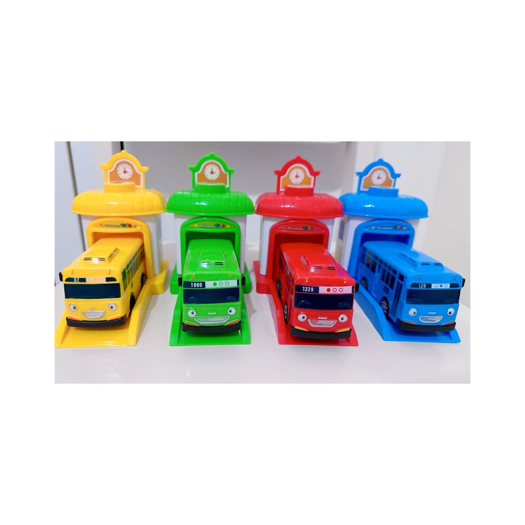 Kids Tayo mini bus with garage set, Hobbies & Toys, Toys & Games on ...