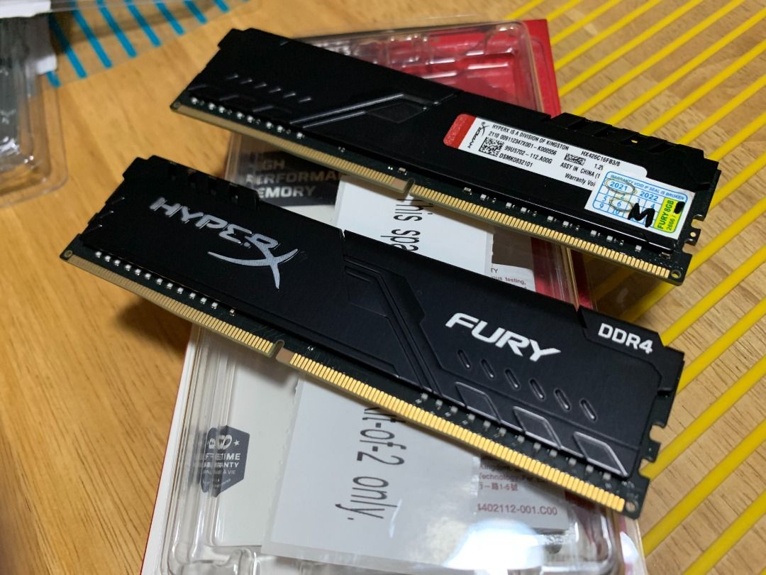 Kingston HyperX Fury 16GB DDR4 2666Mhz RAM (2 x 8GB sticks), Computers ...
