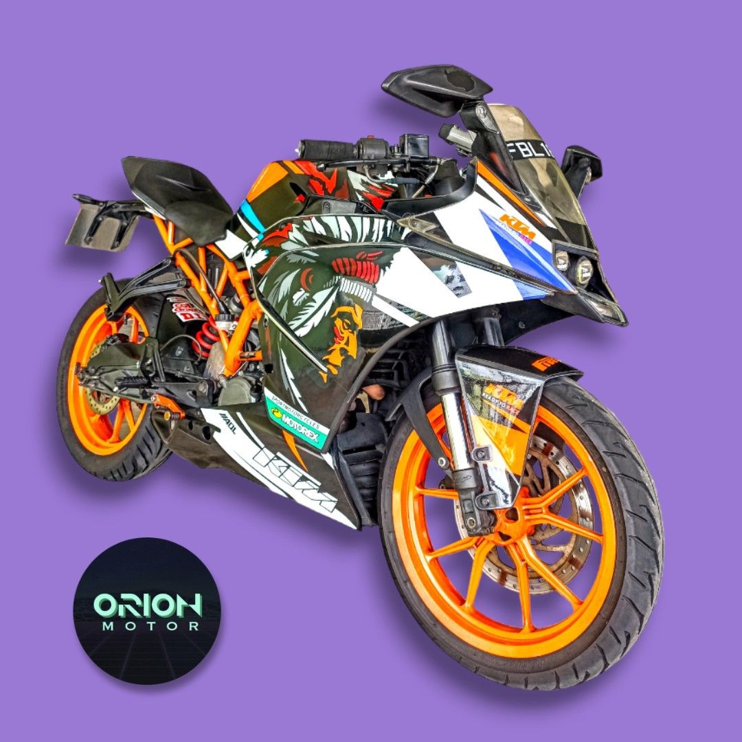 KTM RC200 decal kit + installation, Motorcycles, Motorcycle Accessories ...