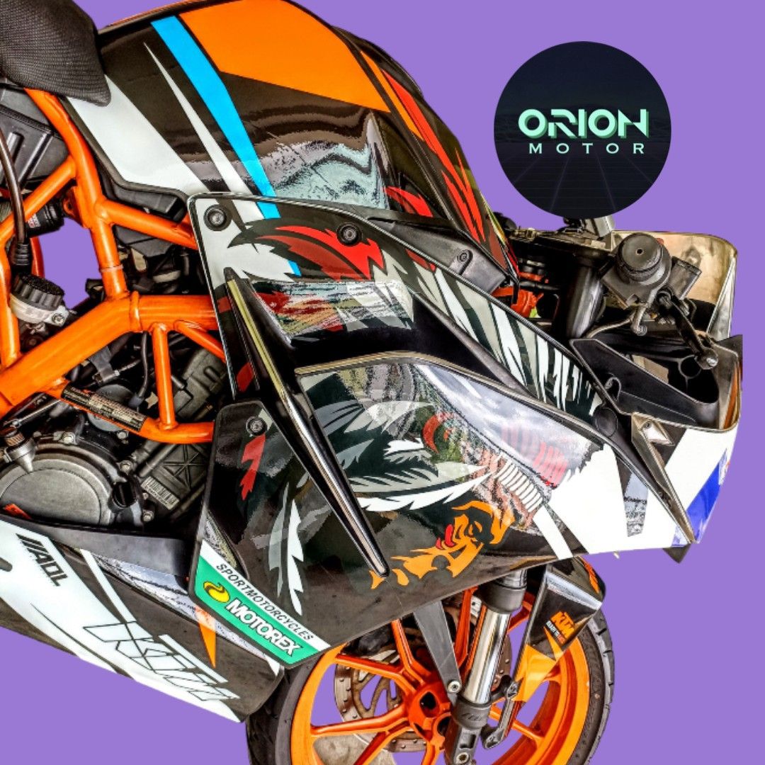 KTM RC200 decal kit + installation, Motorcycles, Motorcycle Accessories ...