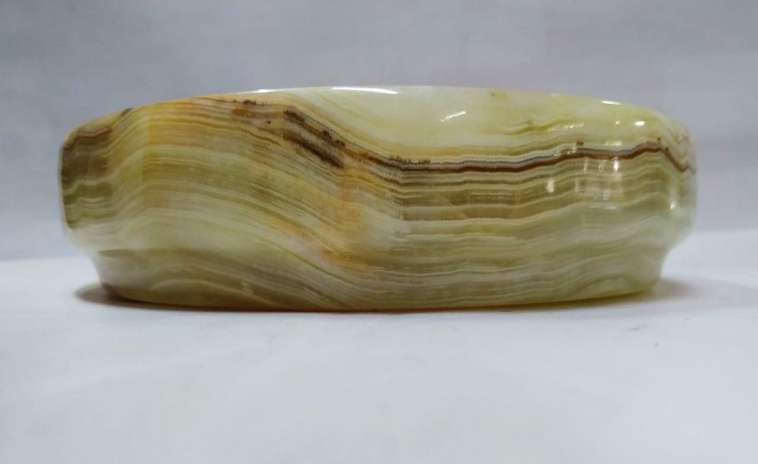 Large Natural Cream Jade Tray Polished Stone Ashtray,, Hobbies & Toys ...