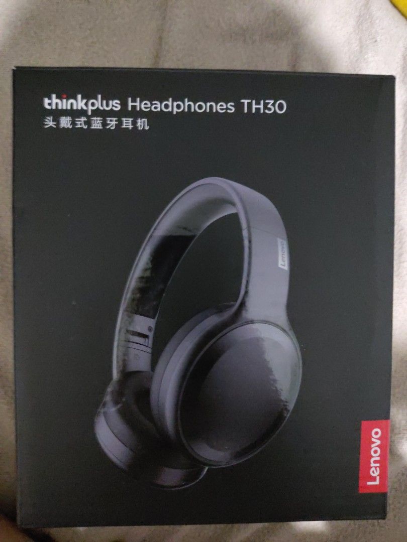 Lenovo ThinkPlus beige Headphones TH30, Audio, Headphones & Headsets on ...