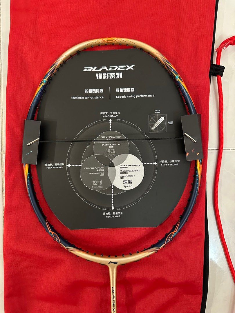 Li Ning lining bladex 900 sun Badminton Racket, Sports Equipment ...