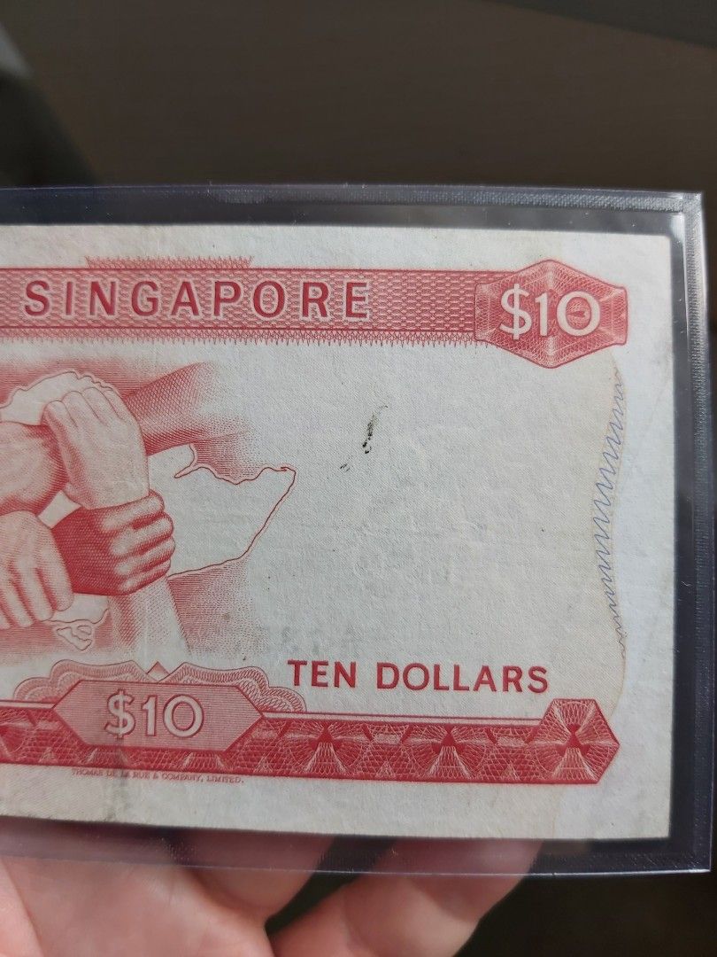Lks signed $10 orchid series Singapore currency ten dollars old ...