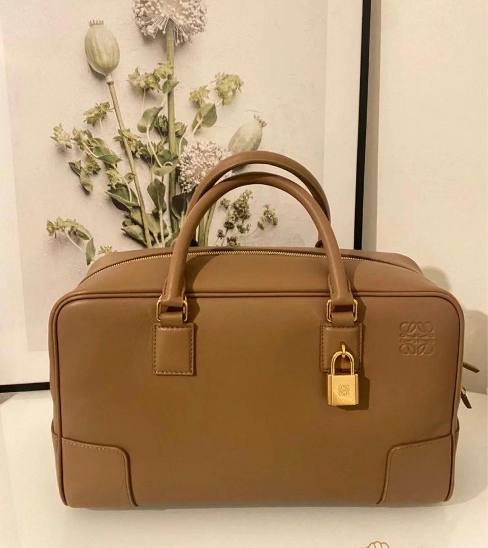 Loewe Amazona 28 Bag in light brown Nappa calfskin, Luxury, Bags & Wallets on Carousell
