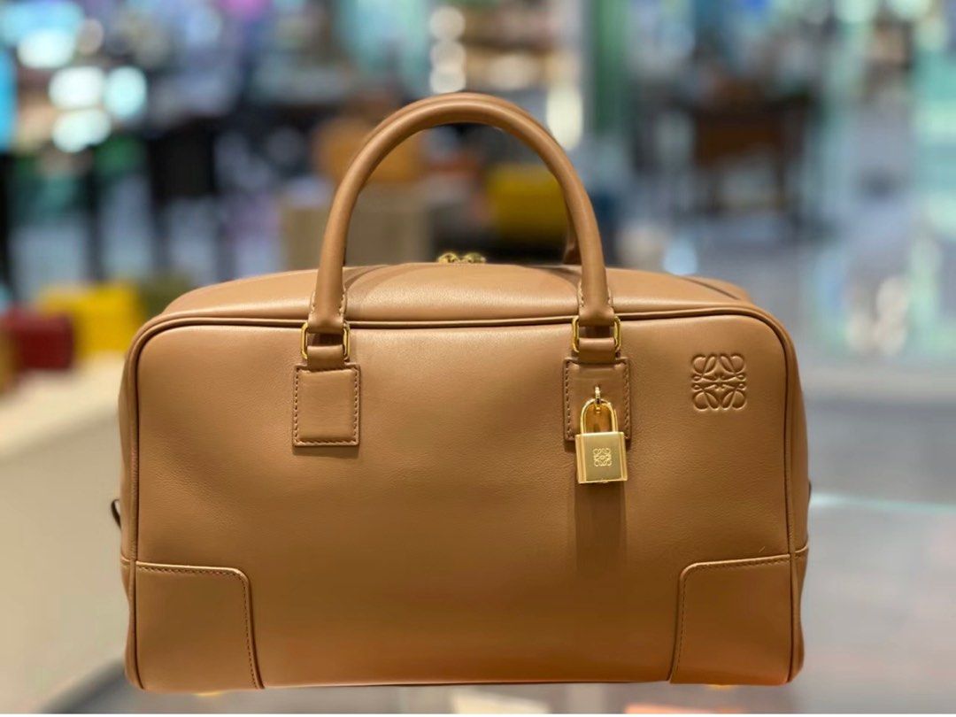 Loewe Amazona 28 Bag in light brown Nappa calfskin, Luxury, Bags & Wallets on Carousell