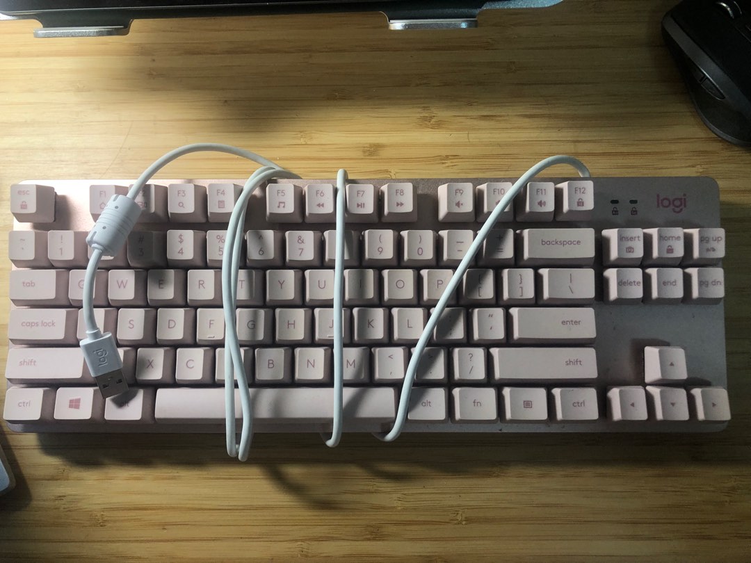 Logi K835 pink keyboard, Computers & Tech, Parts & Accessories ...