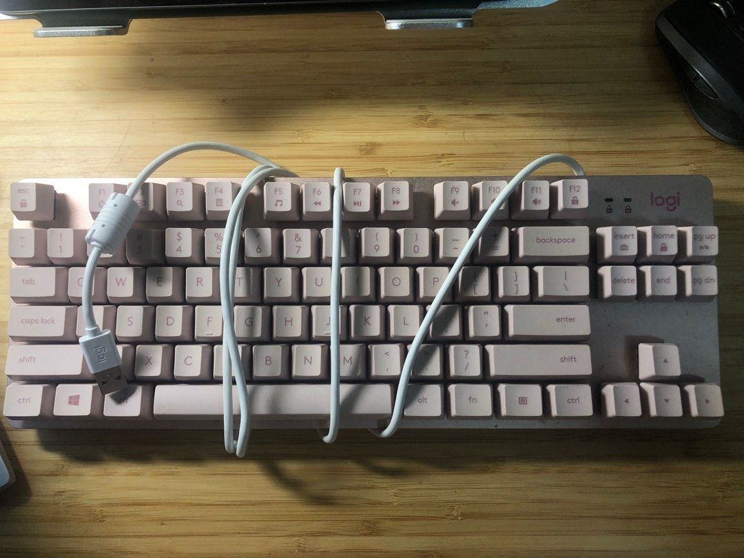 Logi K835 pink keyboard, Computers & Tech, Parts & Accessories ...
