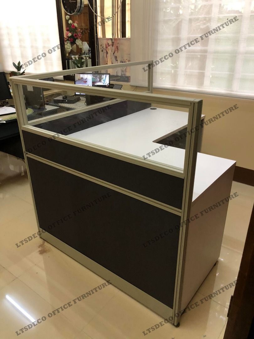 L-SHAPE MODULAR OFFICE PARTITION WORKSTATION TABLE FURNITURE on Carousell