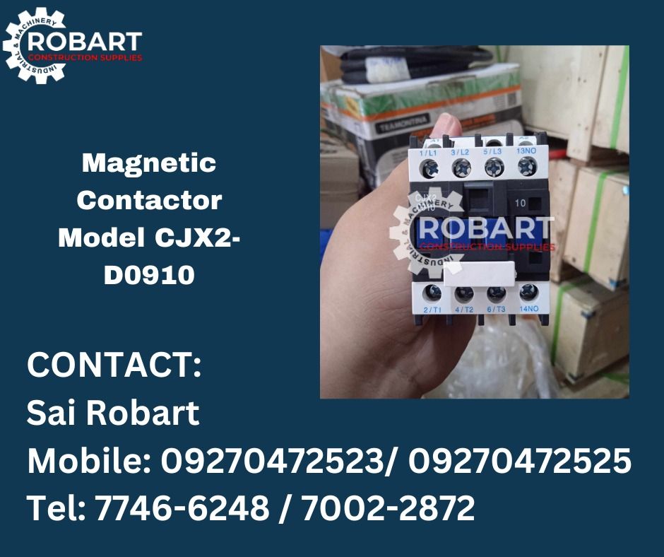 Magnetic Contactor Model CJX2-D0910, Commercial & Industrial, Construction Tools & Equipment on ...