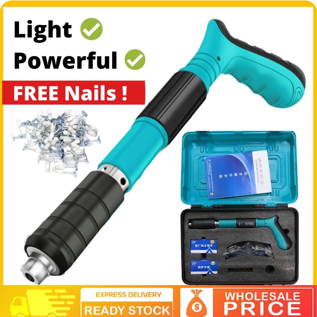 Manual Steel Nails Gun Concrete Rivet Tool Steel Rivet Gun Tufting Wall ...