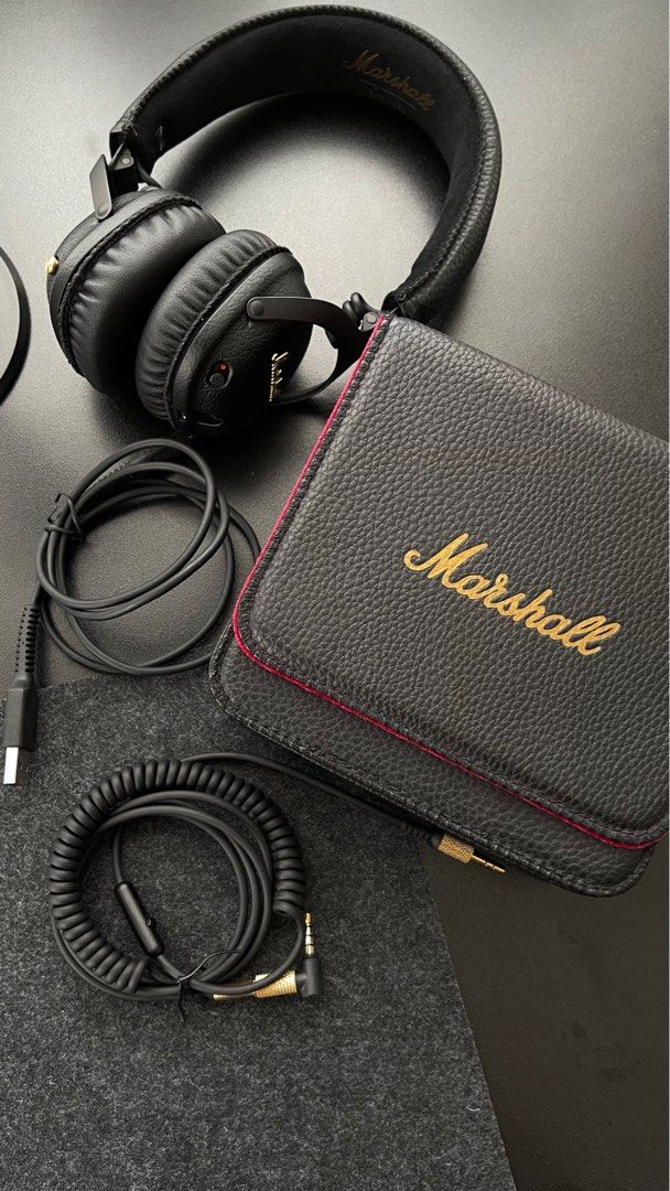 Marshall MID A.N.C Bluetooth Headphones - Black, Audio, Headphones ...