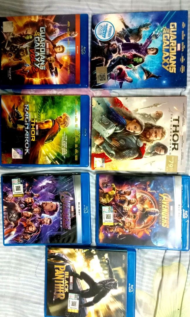 Marvel Movies Blu Ray Collections Original, Hobbies & Toys, Music & Media, CDs & DVDs on Carousell
